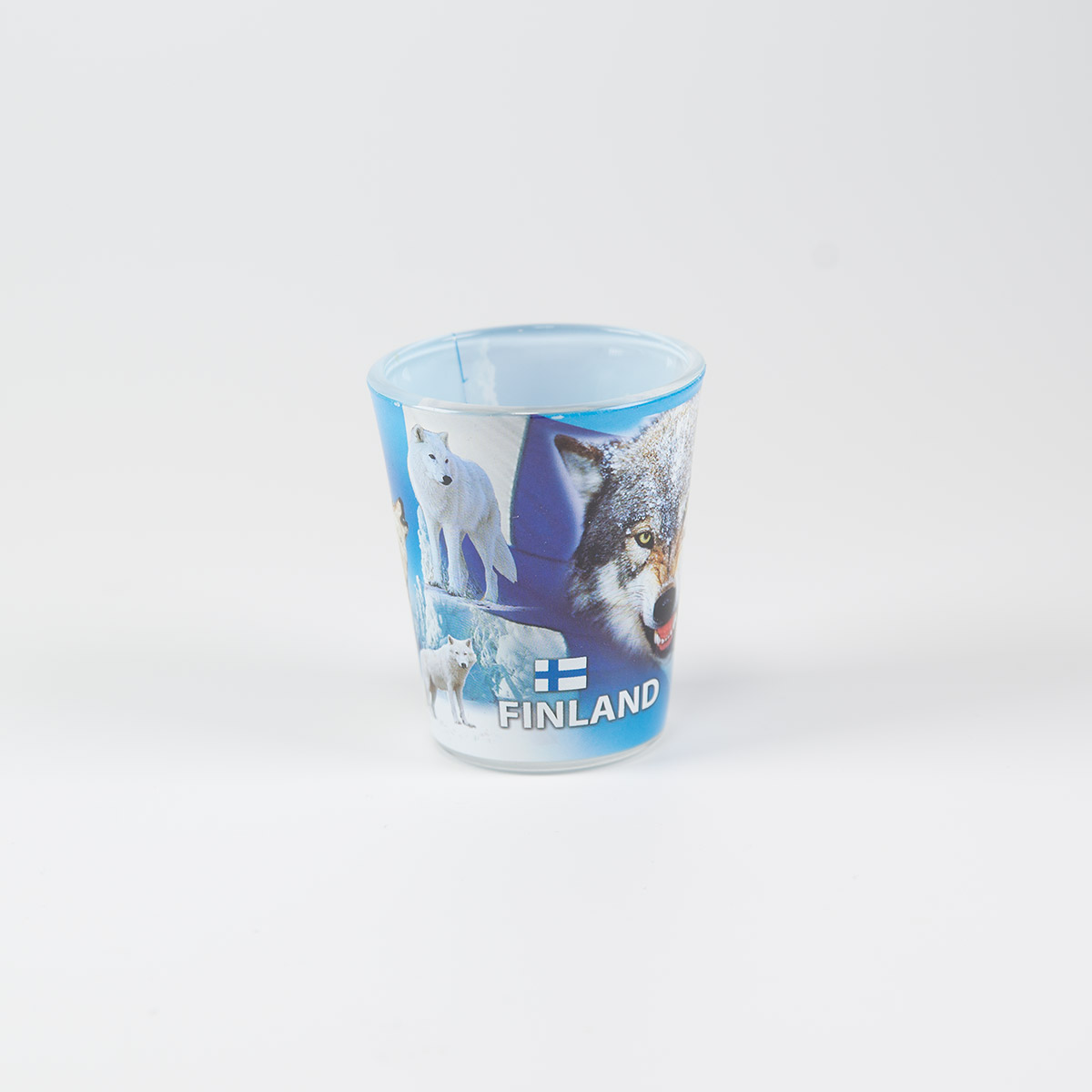 Shot glass, winter photos of the wolf | Northern Gifts